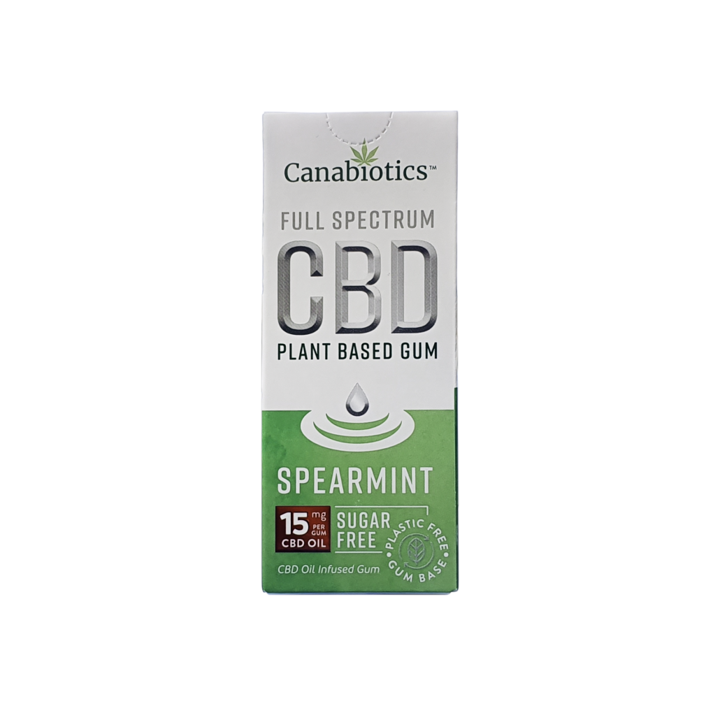 15mg Spearmint CBD Chewing Gum (10pcs) | CBDgum.uk